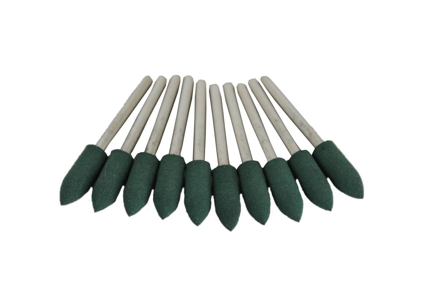 TMAX 10 pc 6 mm (1/4 Inch) Bullet Rubber Rotary Tool Polishing Burr ...