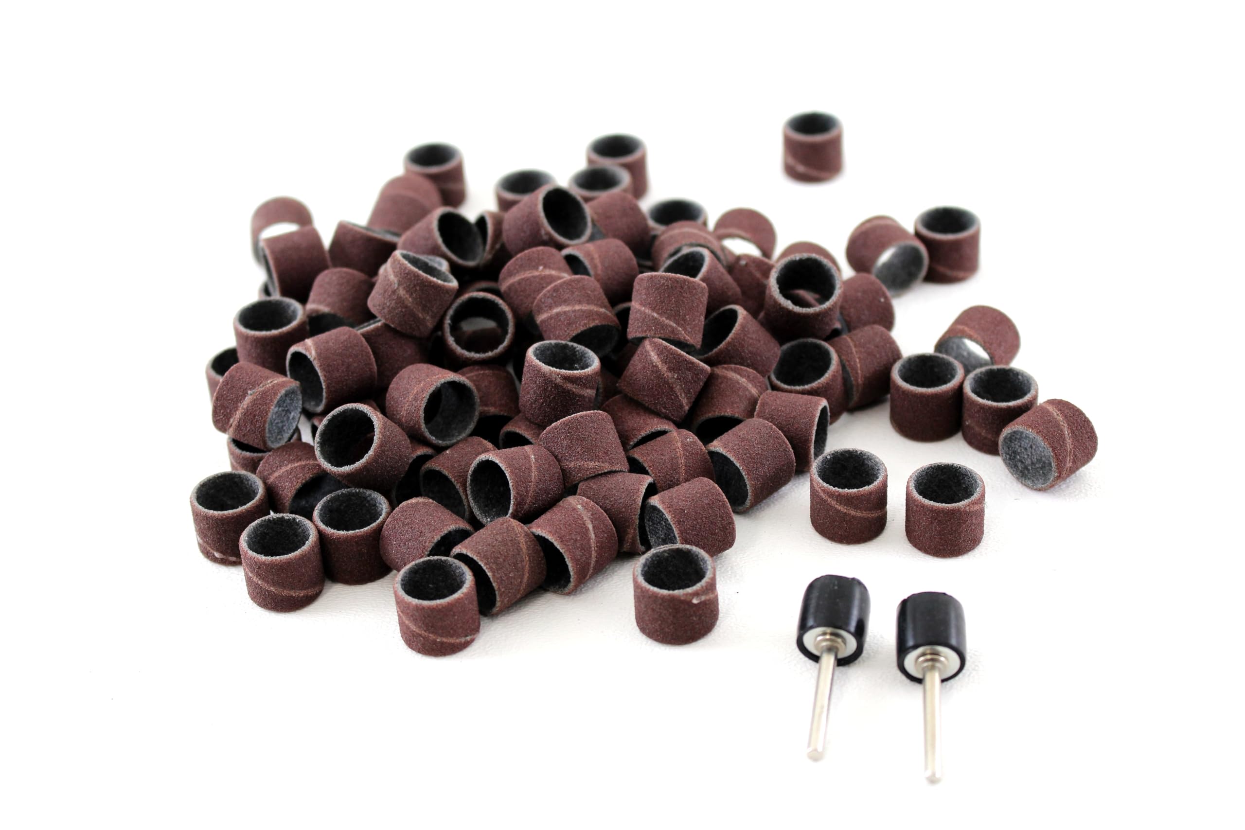 TMAX 100 pc 1/2 Inch Sand Drum Grit 60 Coarse with 2 pc 1/8 Inch ...