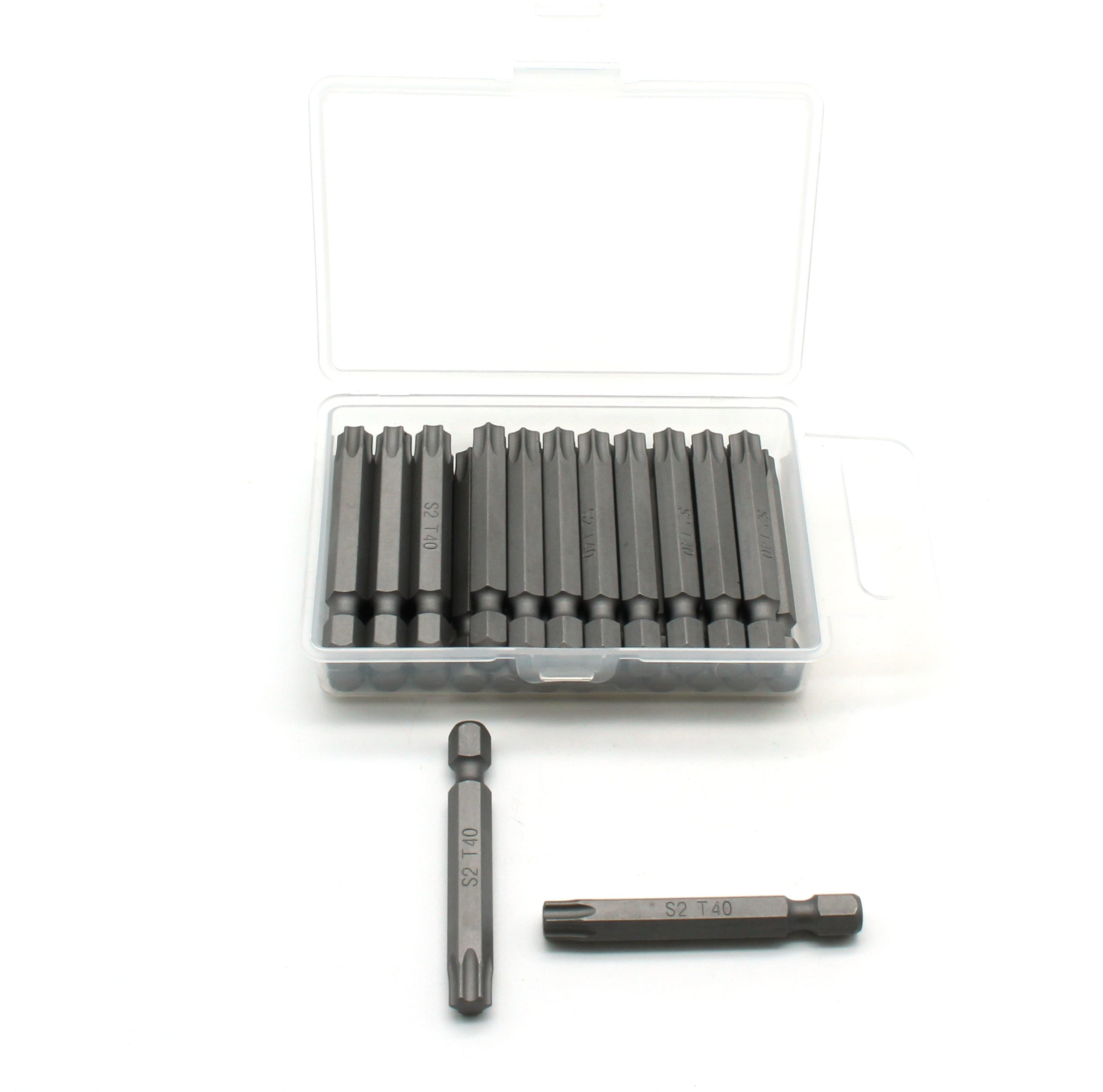 TMAX 25 Pcs T40 Torx Star Head Screwdriver Bit Set, S2 Steel 6 Point T ...