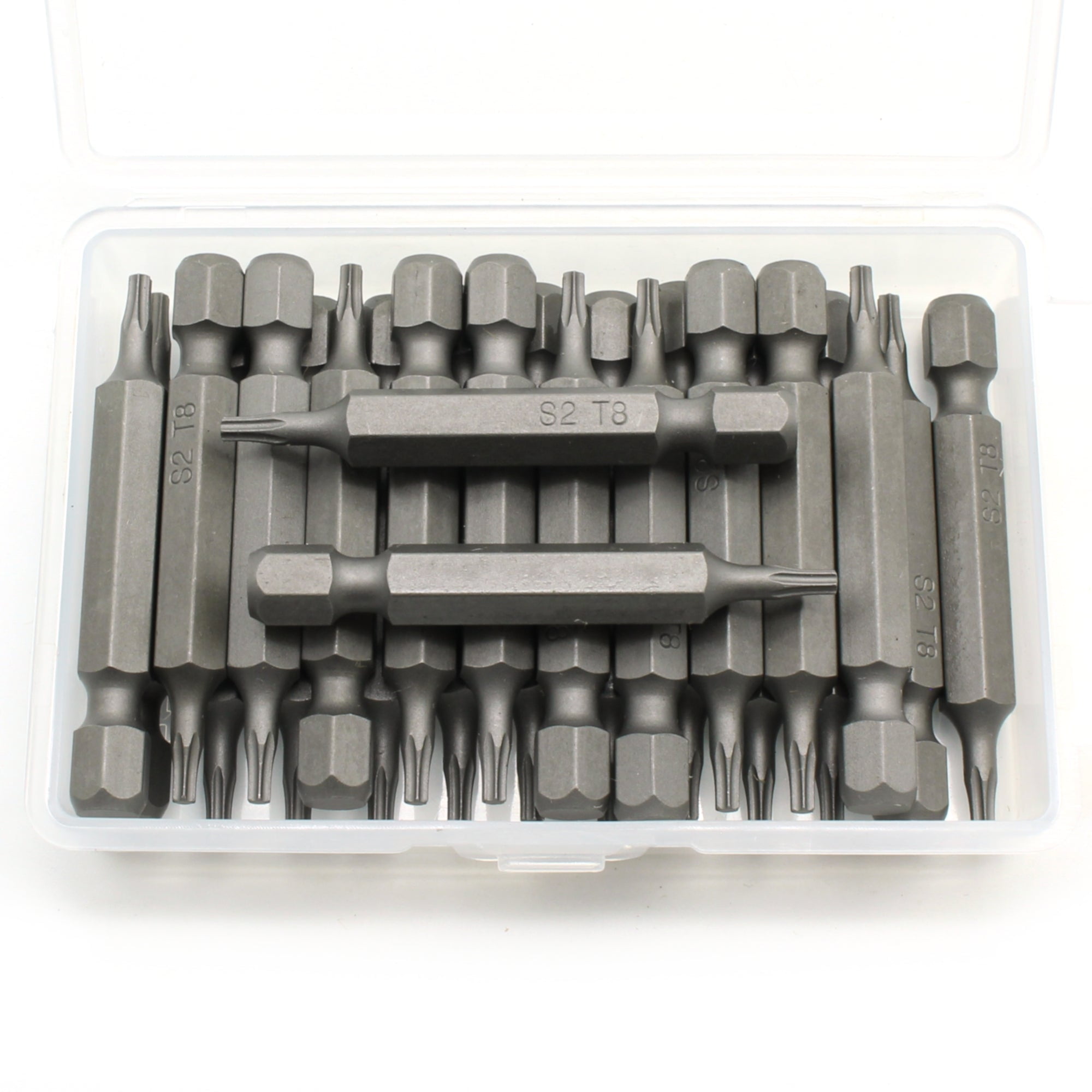 TMAX 25 Pcs T8 Torx Star Head Screwdriver Bit Set, S2 Steel 6 Point T-8 ...