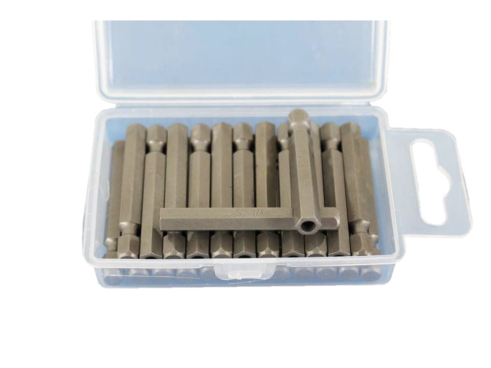 TMAX 25 pc 1/4 Inch Hex Tamper 2 Inch Screwdriver Insert Bits - Walmart.com
