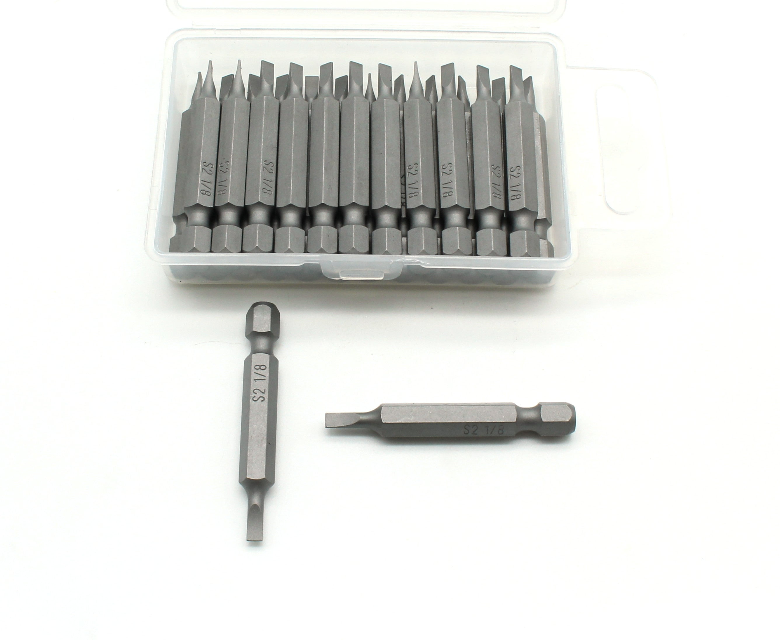 TMAX 25 pc 1/8 Inch Slotted Flat Head Screwdriver Impact Ready 2 Inch ...