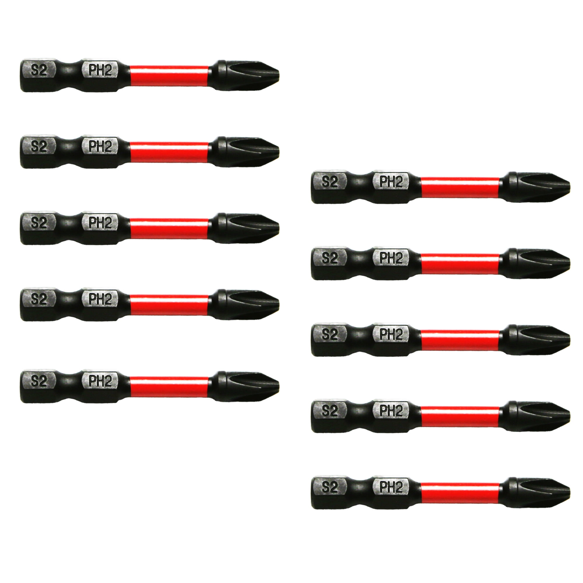 TMAX 25 pc PH2 Phillips #2 Black High Torque Impact Screwdriver Insert ...