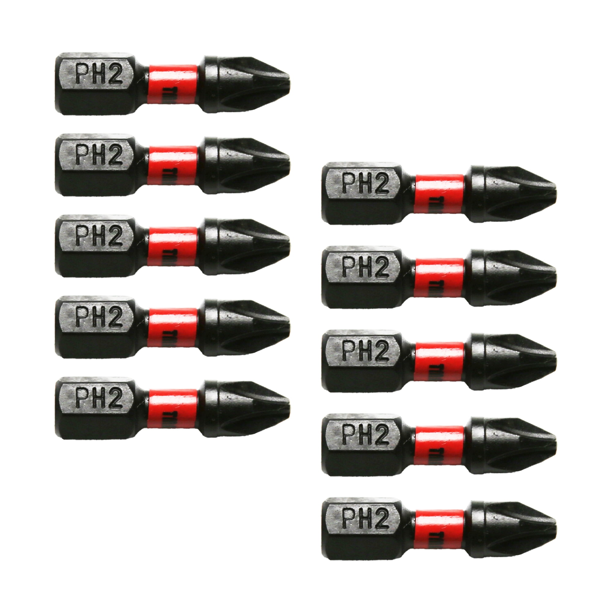 TMAX 50 pc PH2 Phillips #2 Black High Torque Impact Screwdriver Insert ...
