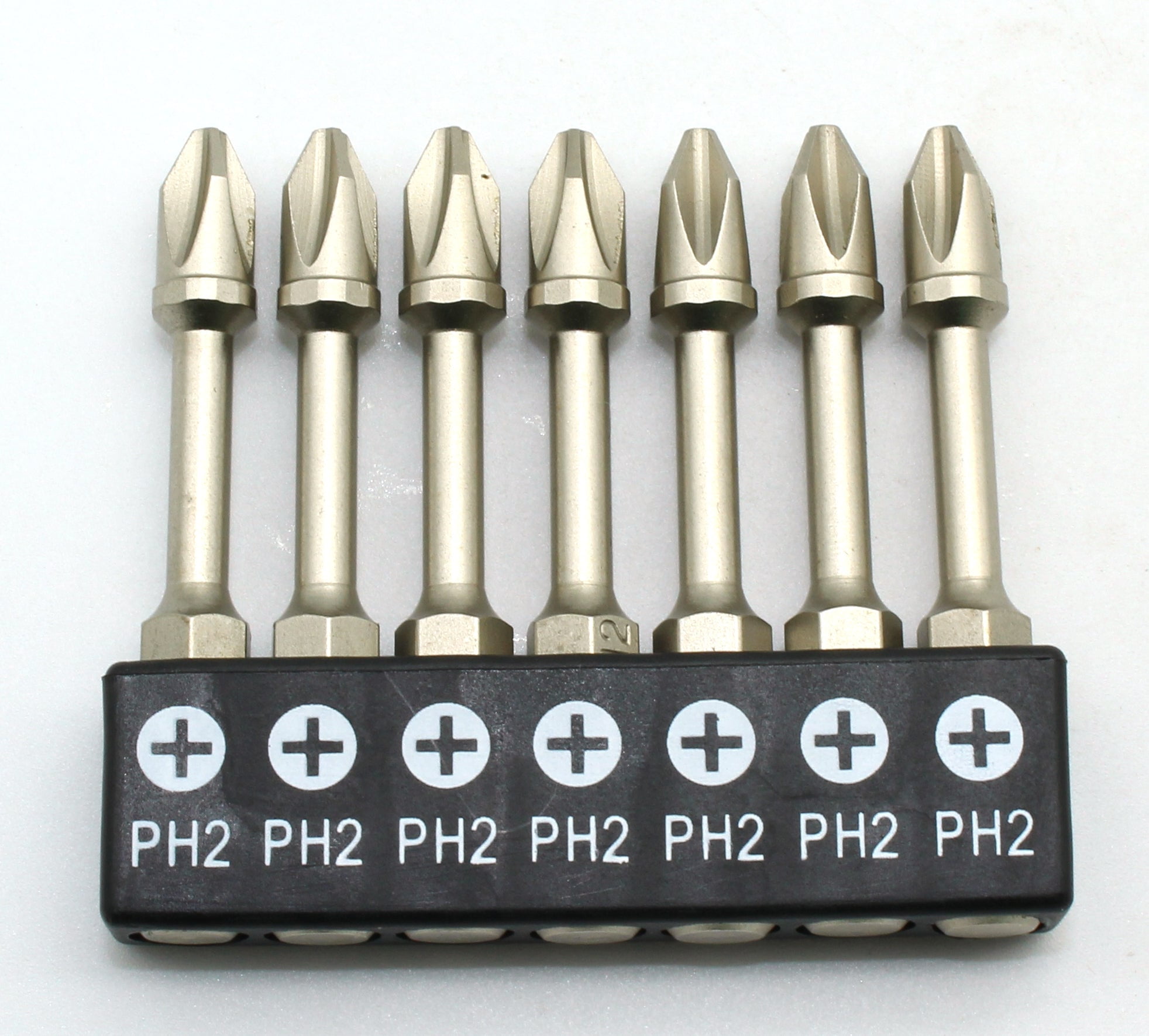 TMAX 7 pc PH2 Phillips #2 High Torque Impact Screwdriver Insert Bits ...