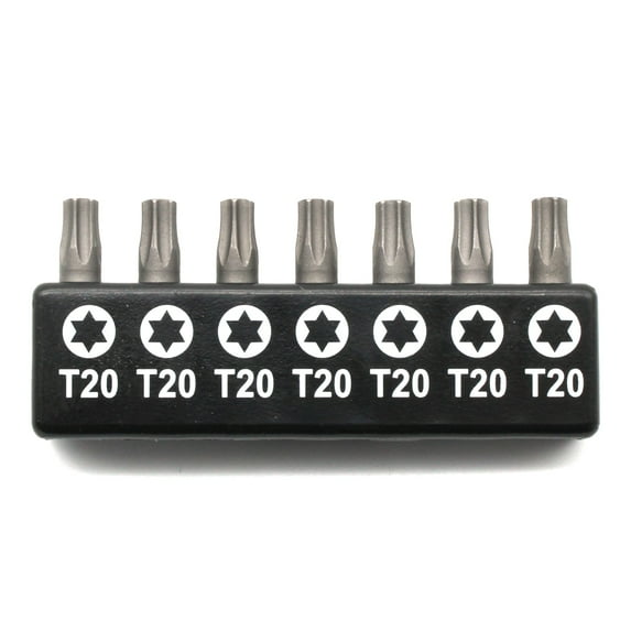 TMAX 7pc 1" T20 Torx Bit Set - Quick Change Star Driver Bits for T20 (T-20) Screws and Heads ...