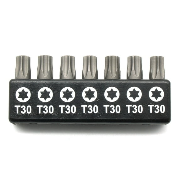 TMAX 7pc 1" T30 Torx Bit Set - Quick Change Star Driver Bits for T30 (T ...