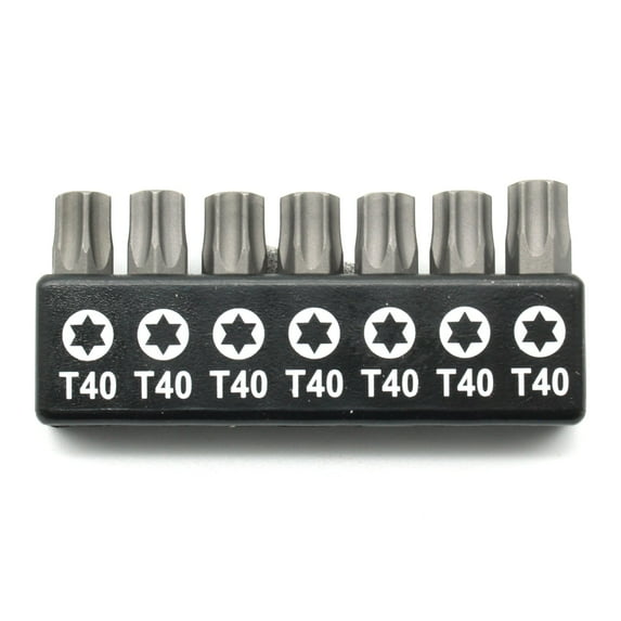 TMAX 7pc 1" T40 Torx Bit Set - Quick Change Star Driver Bits for T40 (T ...