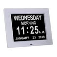 TMC Digital Calendar Day Clock - Large Display, 12 Alarm Options for ...