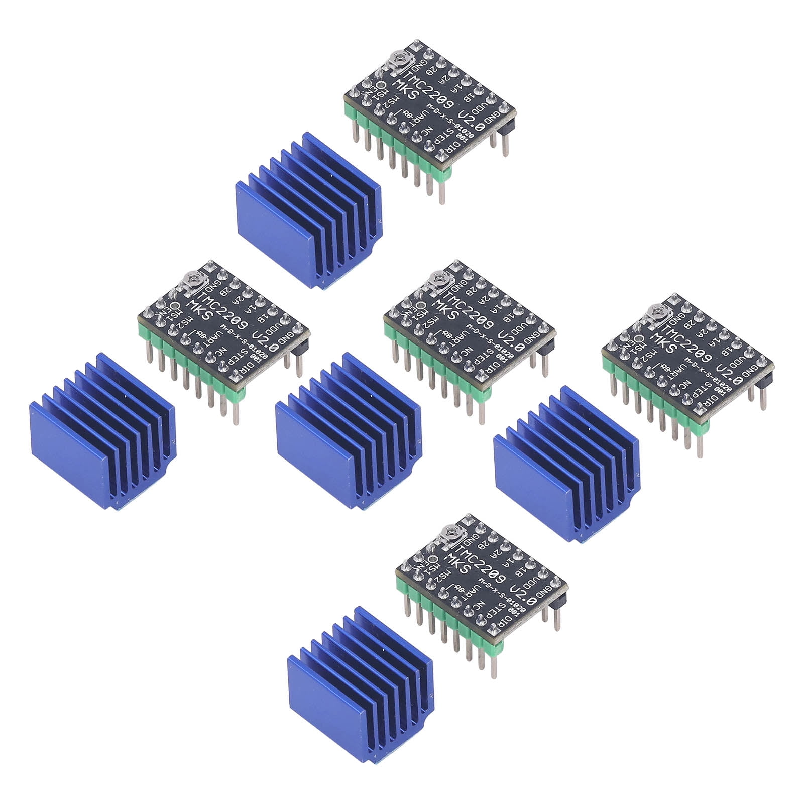 TMC2209, Stepper Motor Driver Module Ultra Silent Low Heat Generation 5 ...