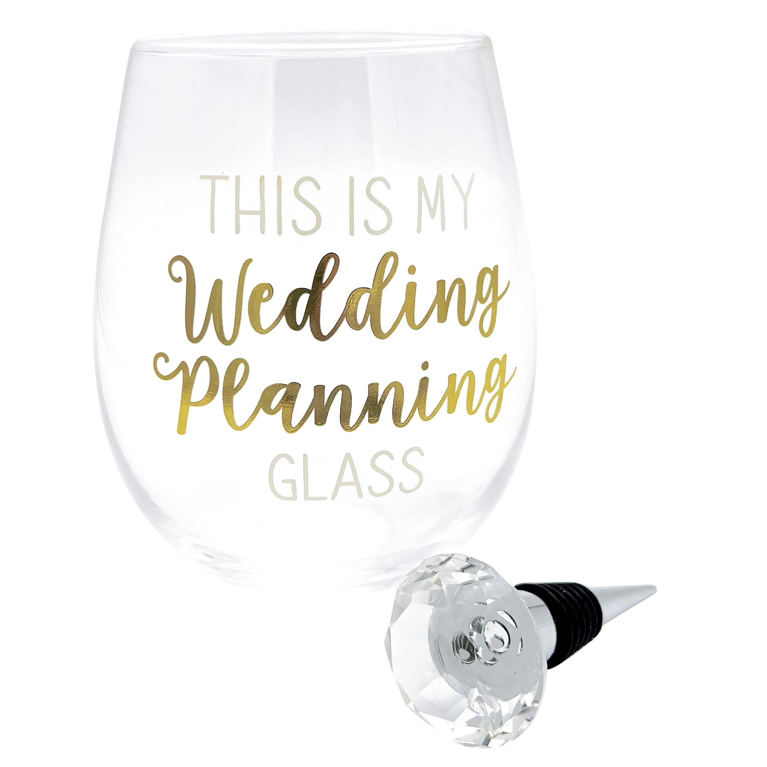 TMD Retail 30 Oz Oversized Wine Glass This is My Wedding Planning Glass ...