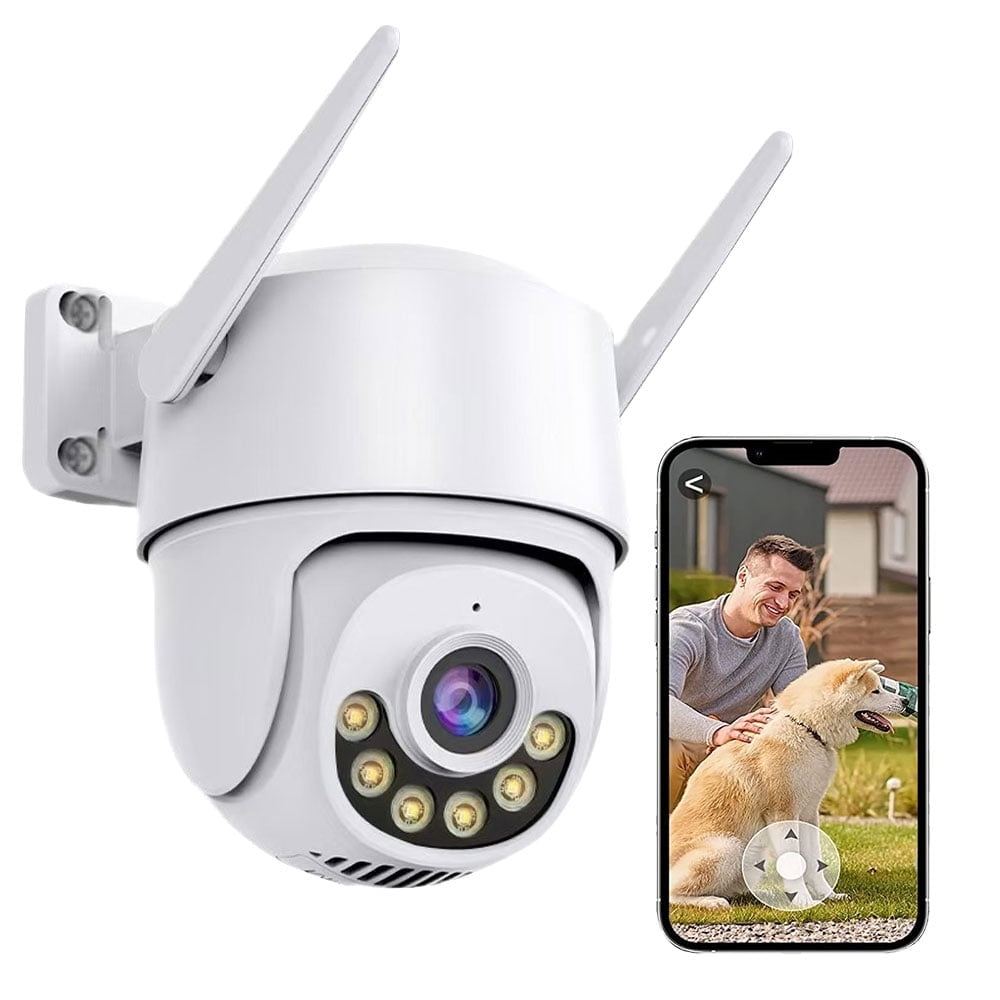 TMEZON 2K Security Camera Outdoor Wi-Fi Camera Surveillance Outdoor 360 ...