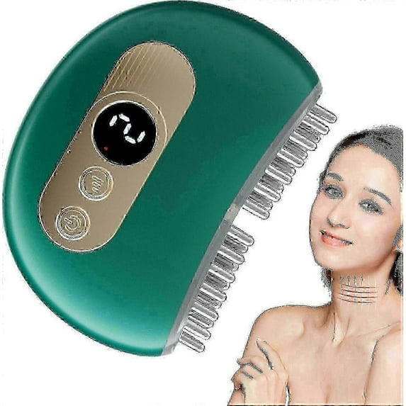 TMJ Relief Massager with Vibration & Heating - Ergonomic Multi-Needle ...