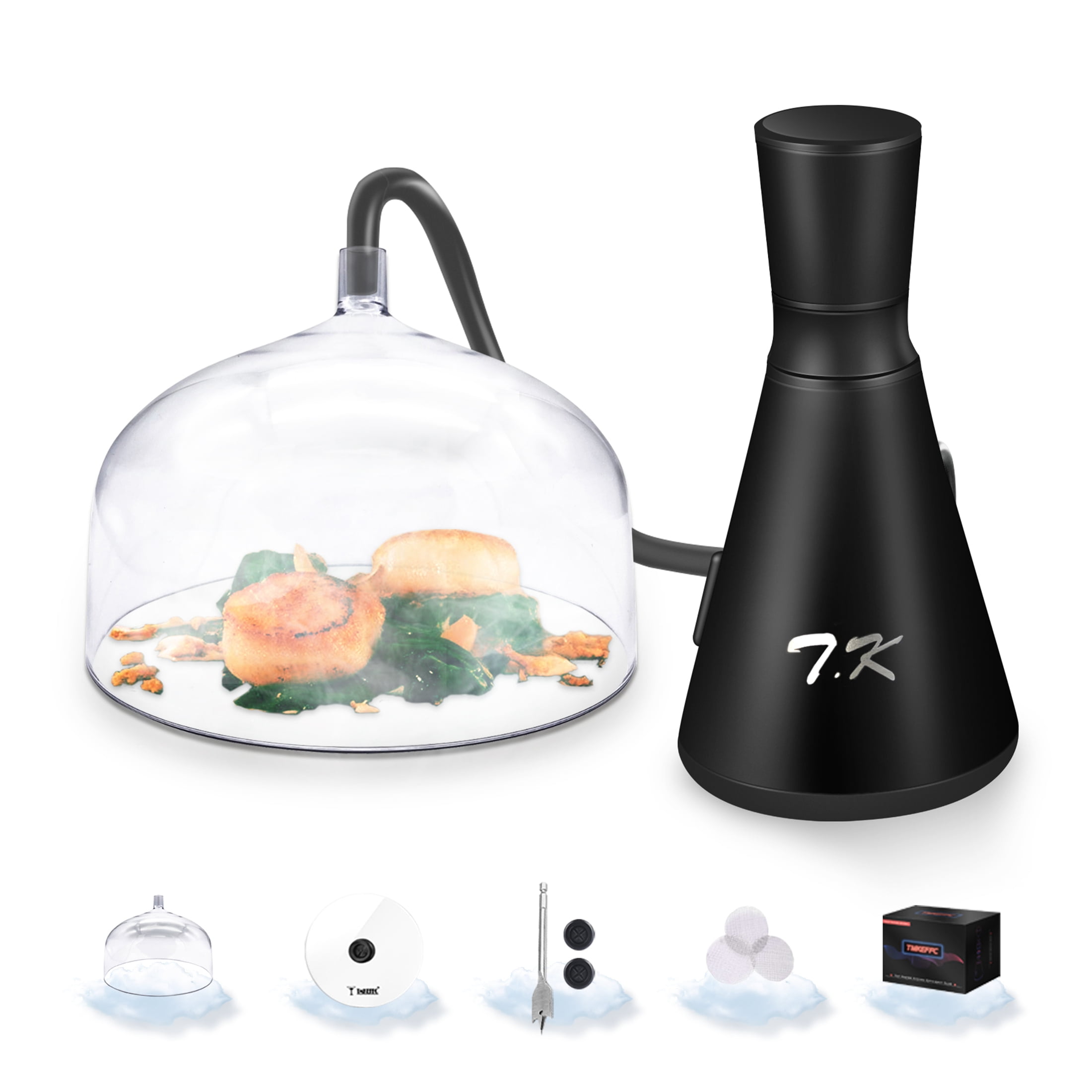 TMKEFFC Portable Smoking Gun Kit, Hand-held Smoke Infuser for Food ...