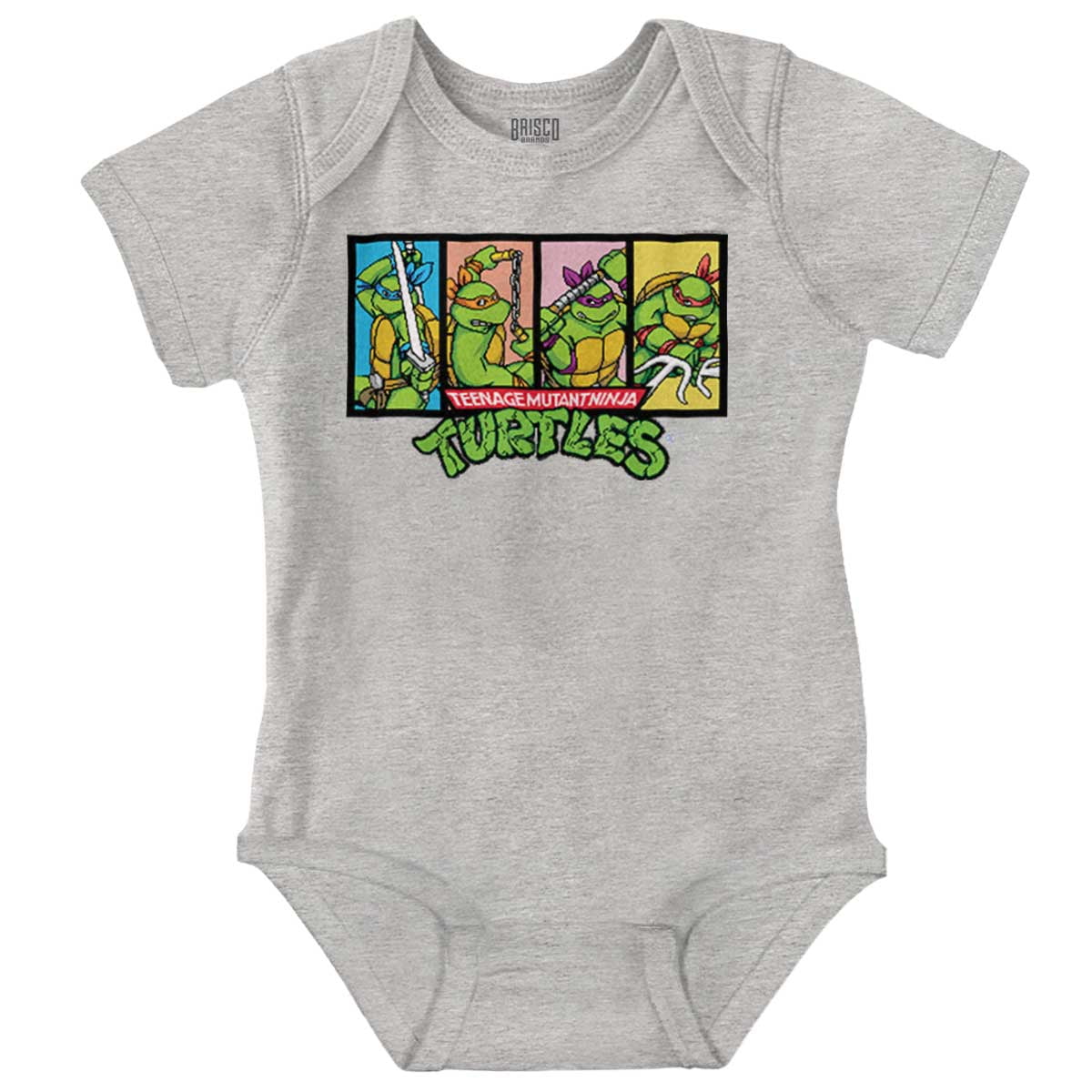 TMNT 90s Retro Turtle Cartoon Logo Romper Boys or Girls Infant Baby ...