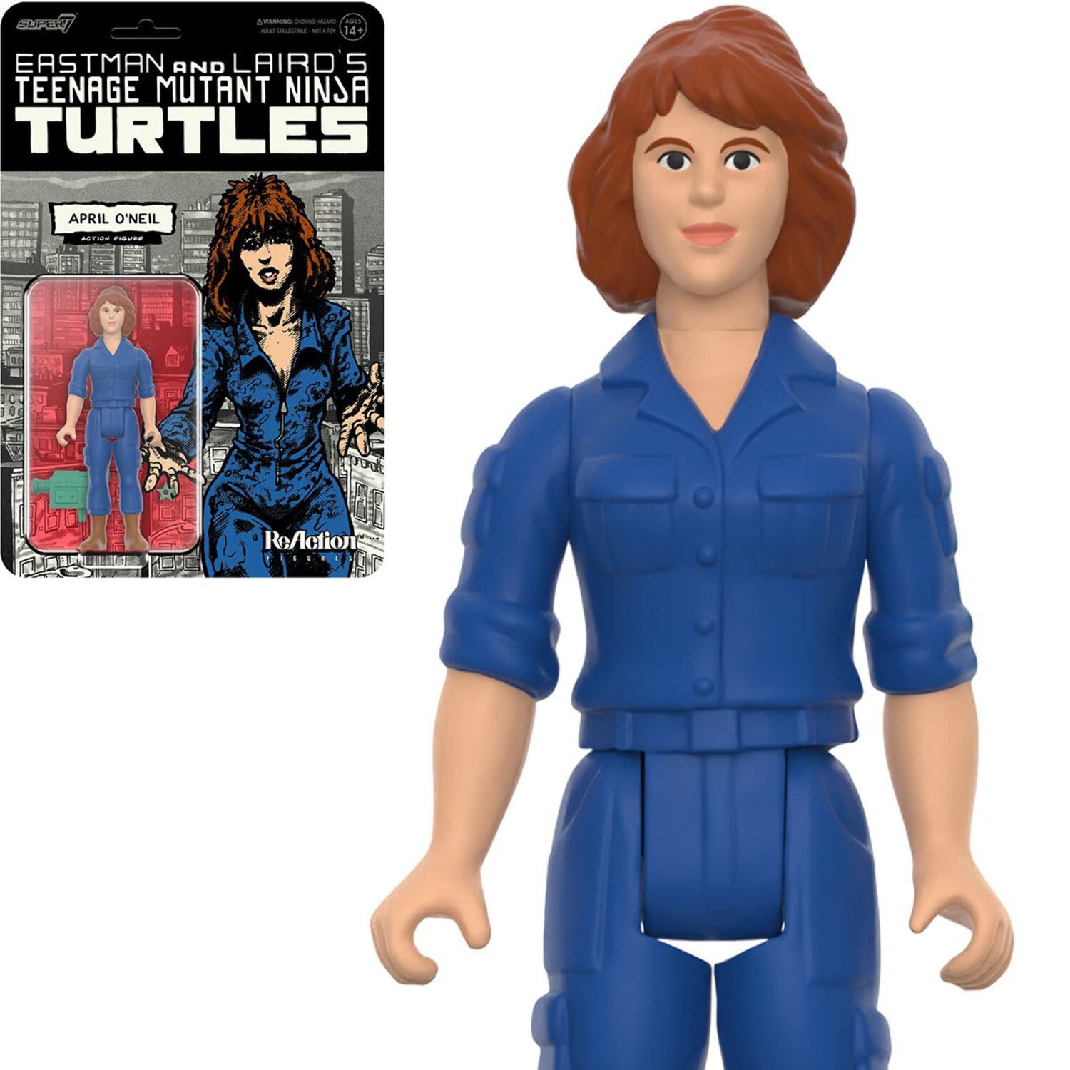 TMNT April O'Neil (Comic Color) 3 3/4-Inch ReAction Figure - Walmart.com