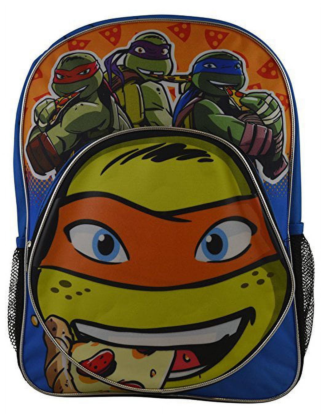 TMNT Backpack Teenage Mutant Ninja Turtles MICHELANGELO ORANGE MASK ...