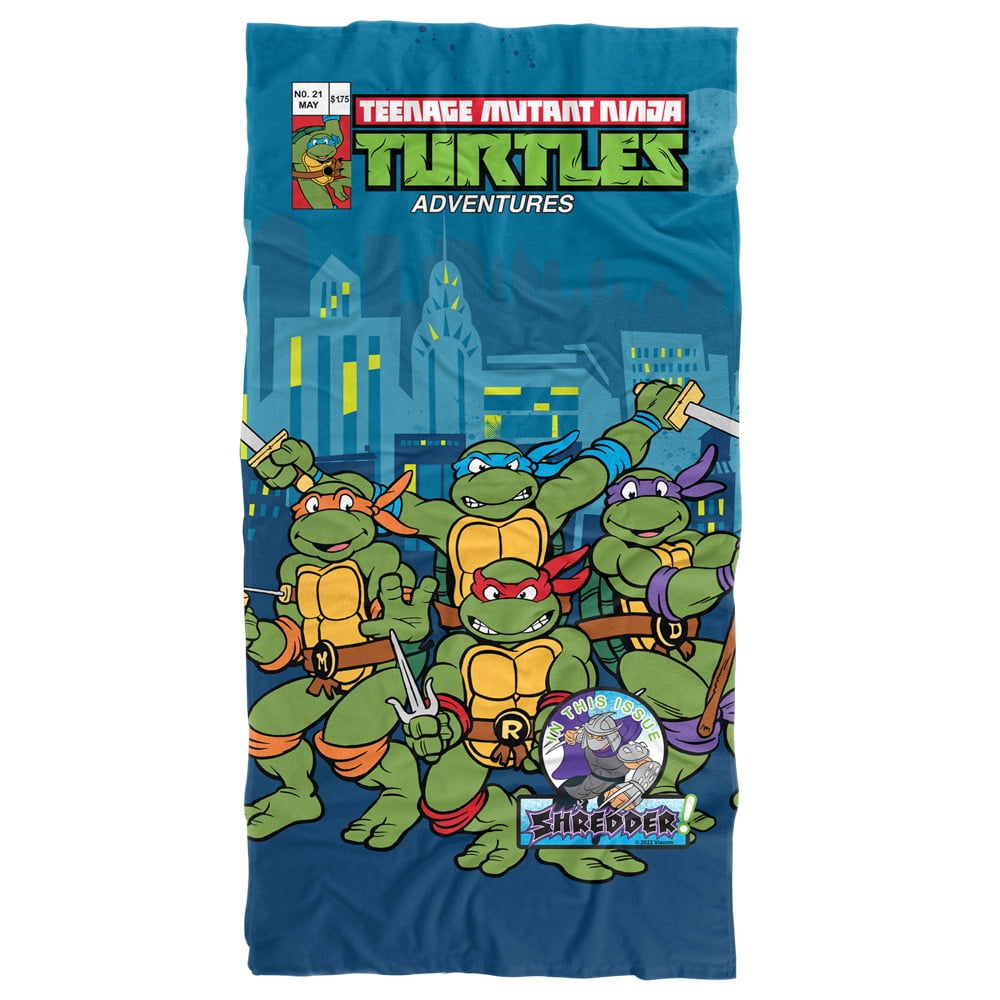 TMNT Beach Towel, 30"x60", TMNT Comic Cover No.21 Beach Towel - Walmart.com