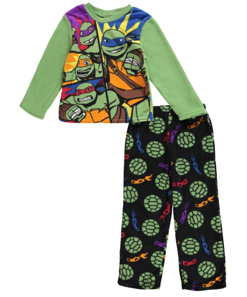 TMNT Big Boys' "Ninja Comic" 2-Piece Pajamas (Sizes 8 - 20) - green ...