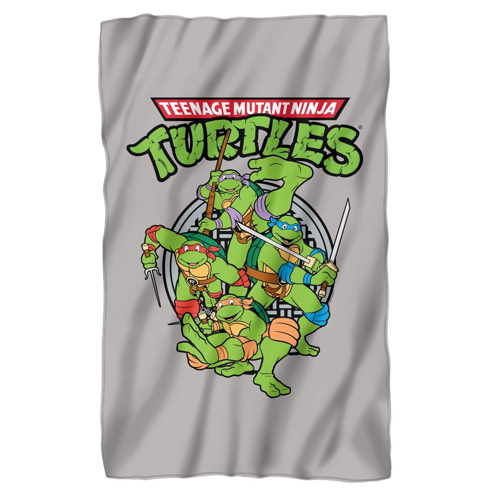 TMNT Blanket, 36"x58" TMNT Group Fleece Blanket - Walmart.com