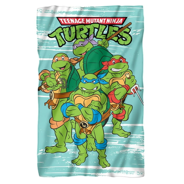 TMNT Ninja Teenage Mutant Turtle Group Fleece Blanket, 36"x58 ...
