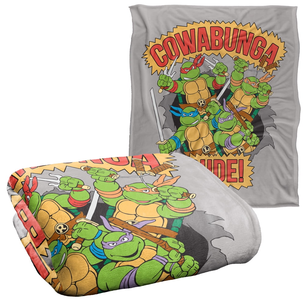 TMNT Blanket, 50"x60" Cowabunga Dude Silky Touch Super Soft Throw ...