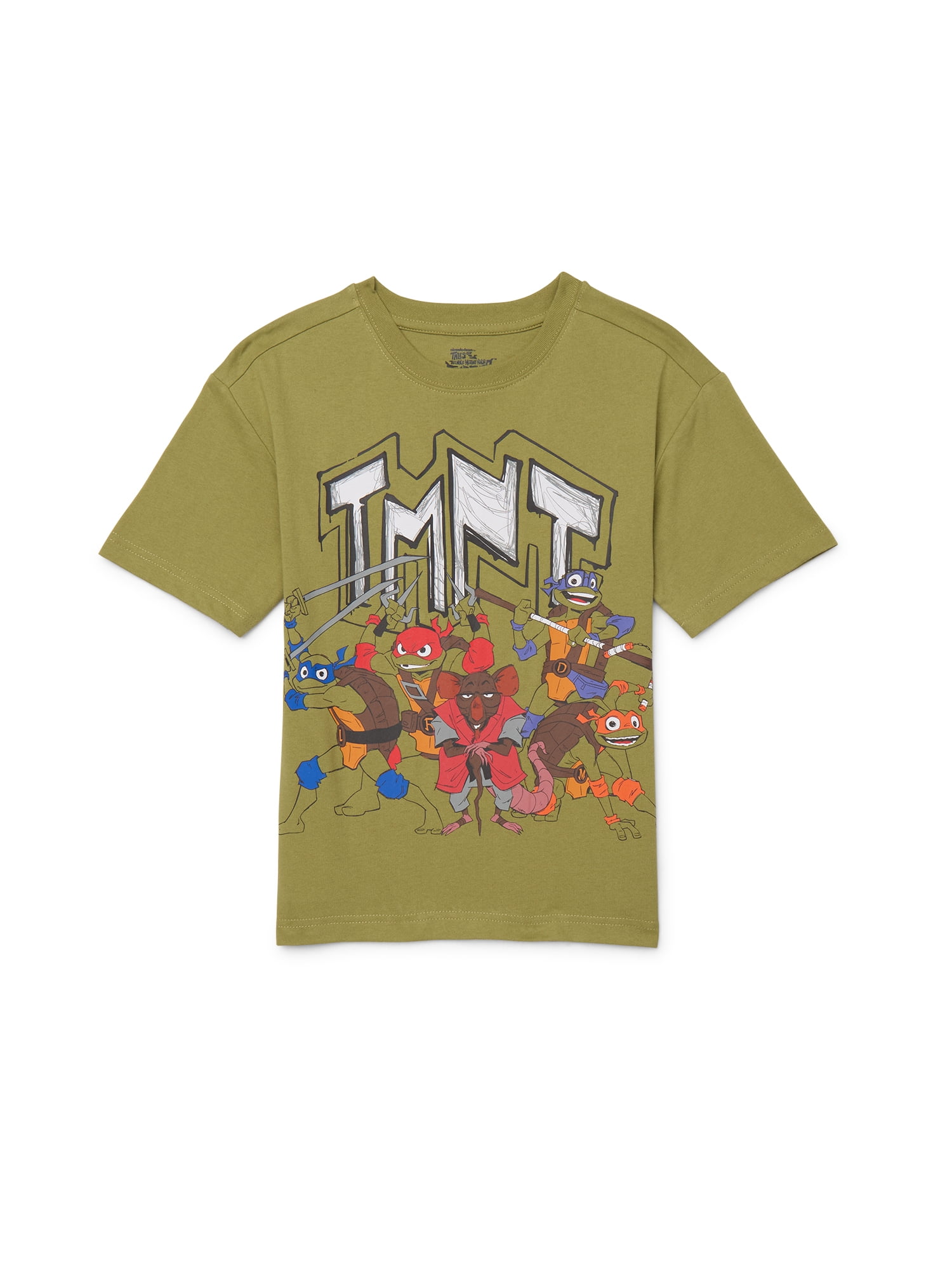Teenage Mutant Ninja Turtles Boys Graphic Retro Print Tee with Short ...