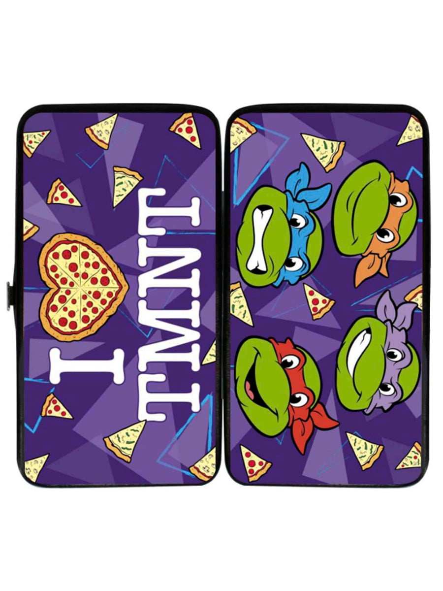 Nickelodeon Wallet, Hinged, Classic TMNT Faces I Pizza Heart TMNT ...