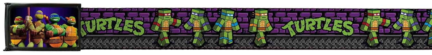 TMNT Cartoon TV Series Turtle Faces Color Splash Web Belt - Walmart.com