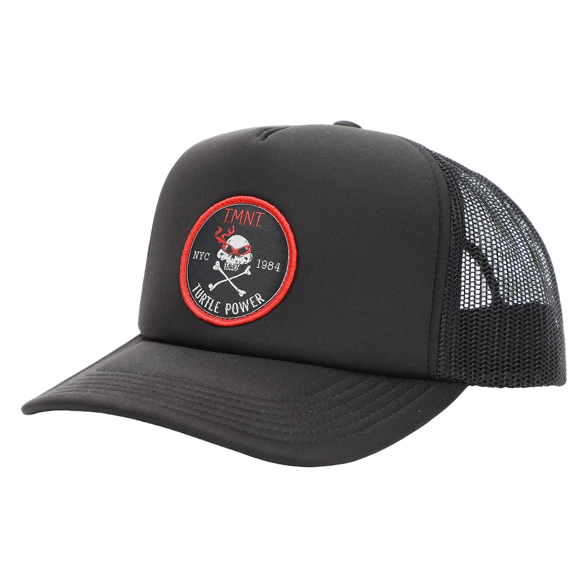 TMNT Classic Retro Cartoon Turtle Power Black Unisex Adult Quickturn Foam Trucker Hat - Walmart.com