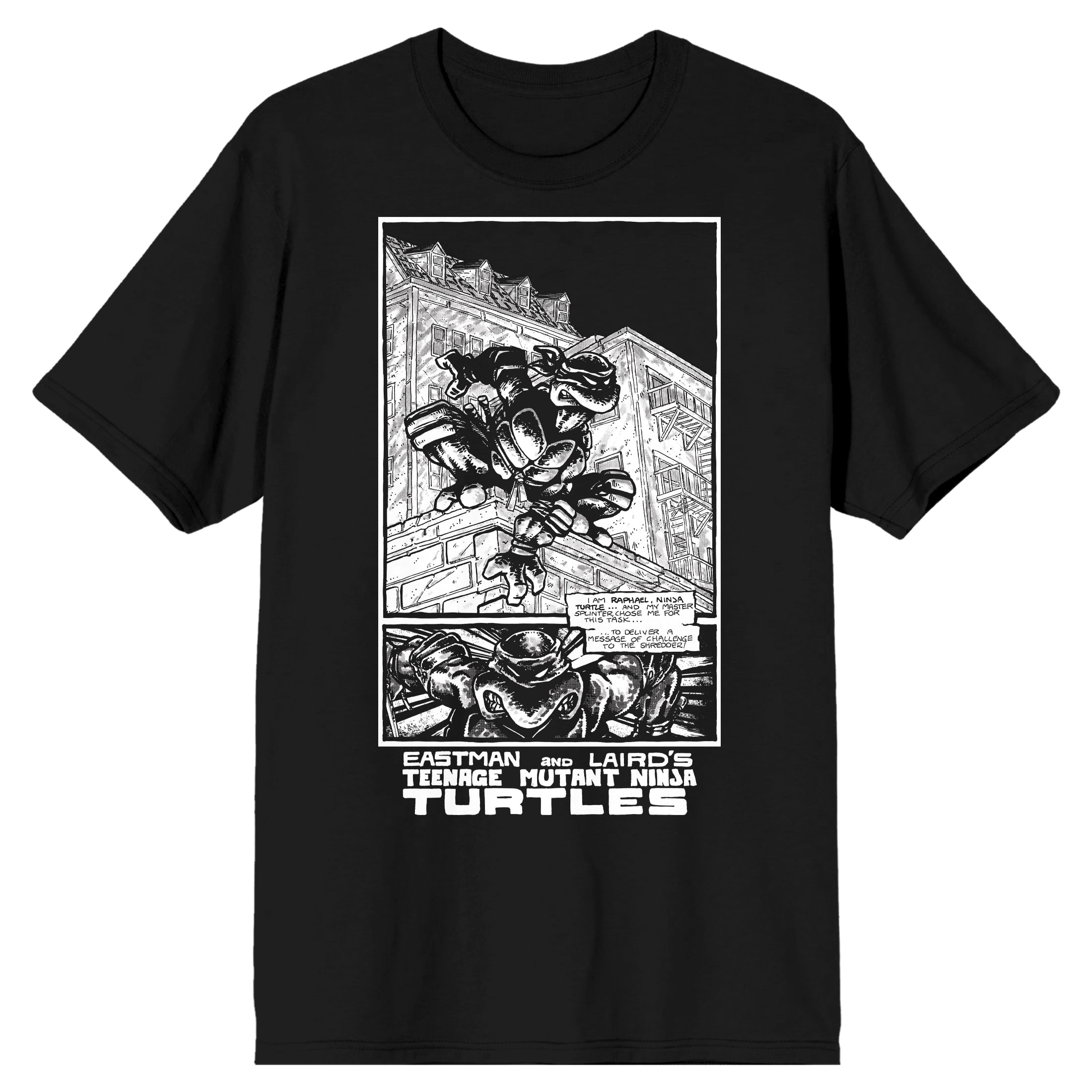 TMNT Comic Origins Raphael Comic Art Men's Black Short Sleeve Crew Neck Tee-3XL - Walmart.com
