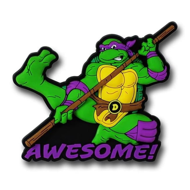 TMNT Donatello Awesome Soft Touch PVC Magnet - Walmart Business Supplies