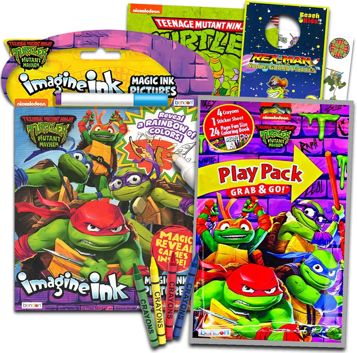 TMNT Imagine Ink Bundle - Activity and Coloring Book with Teenage ...