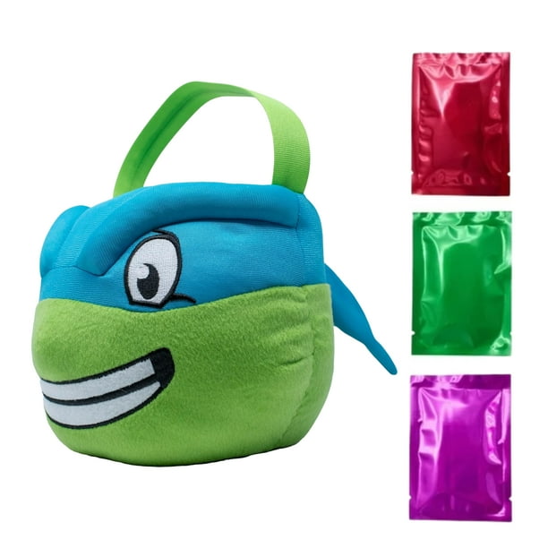 TMNT Leo Medium Plush Basket Soft Character Reusable Halloween Trick or ...