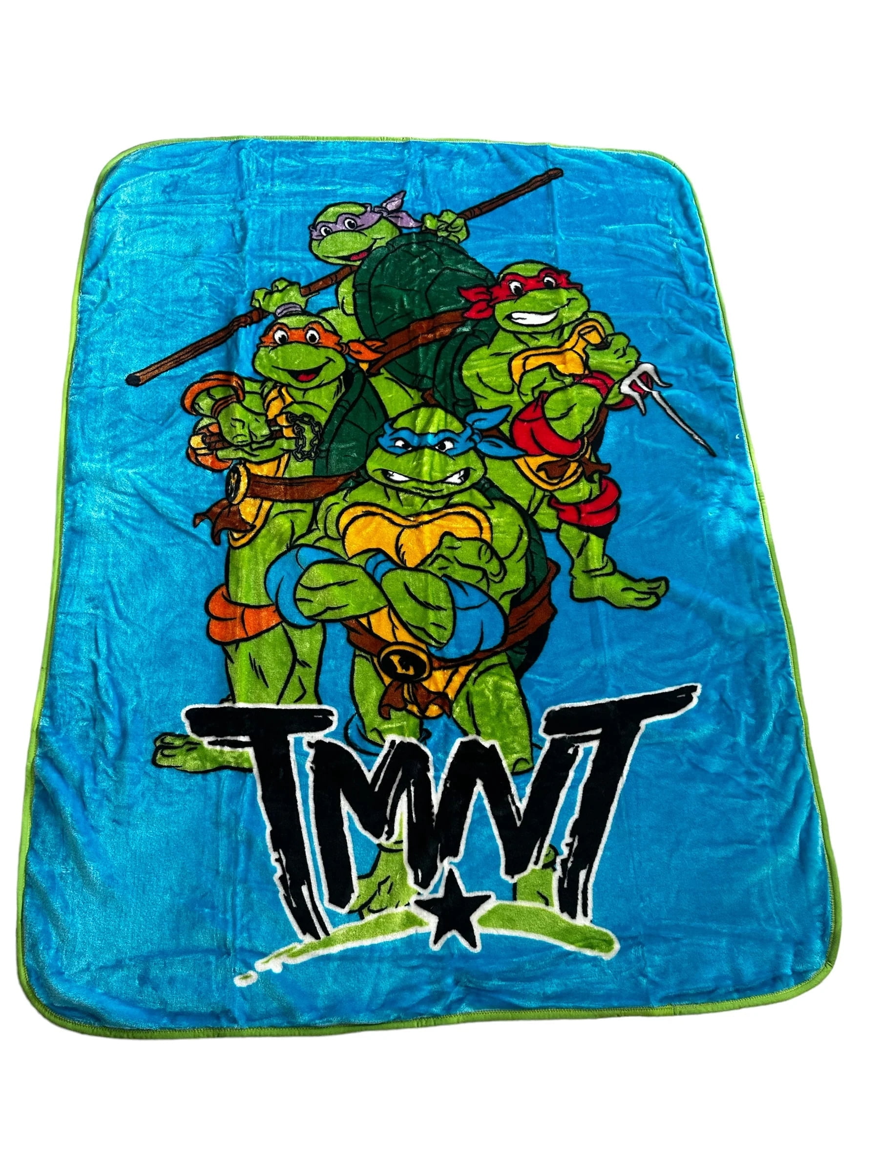 TMNT Teenage Mutant Ninja Turtles Kids Bedding, Super Soft Plush Twin ...