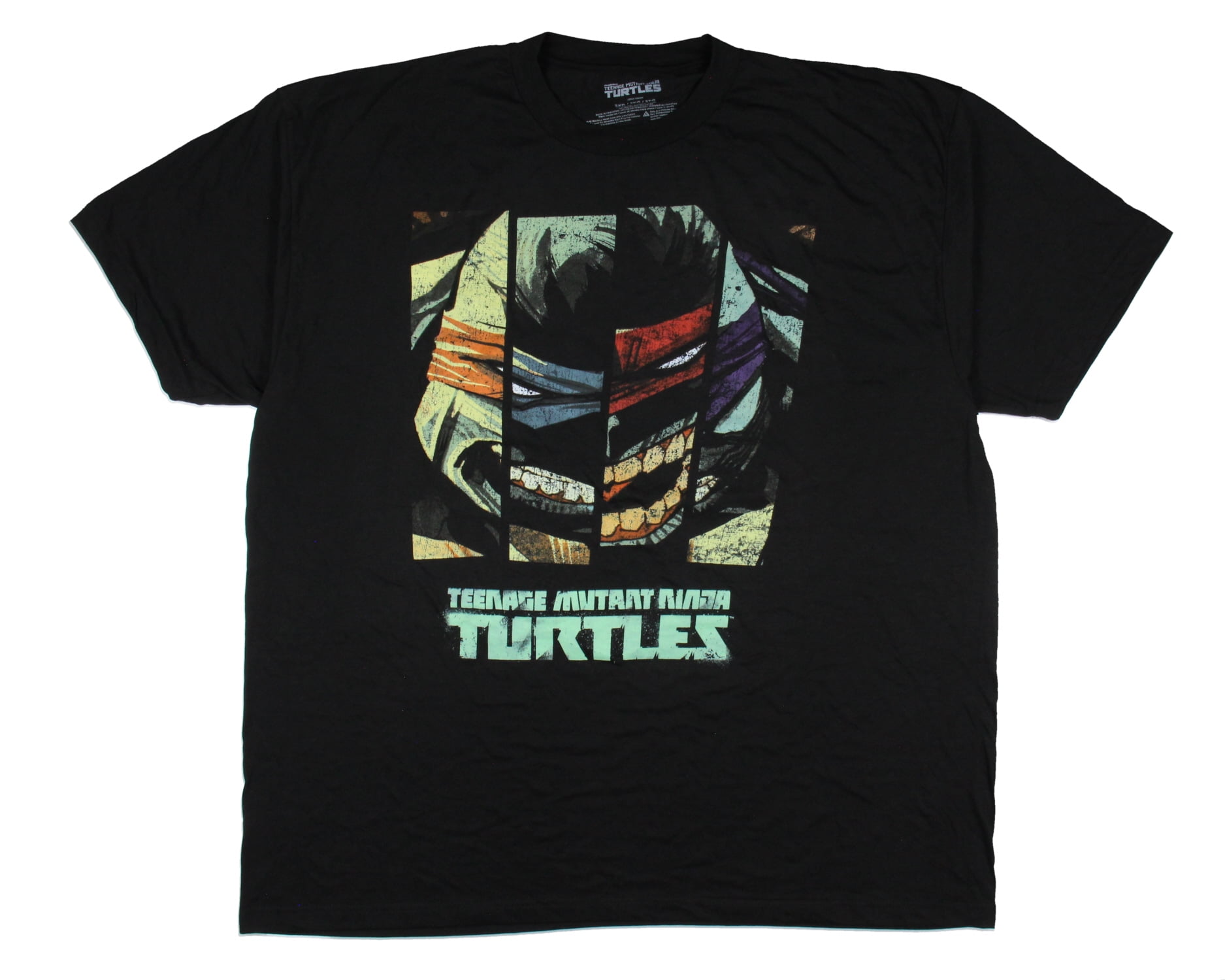 TMNT Men's Teenage Mutant Ninja Turtles Panels Adult Short Sleeve T ...