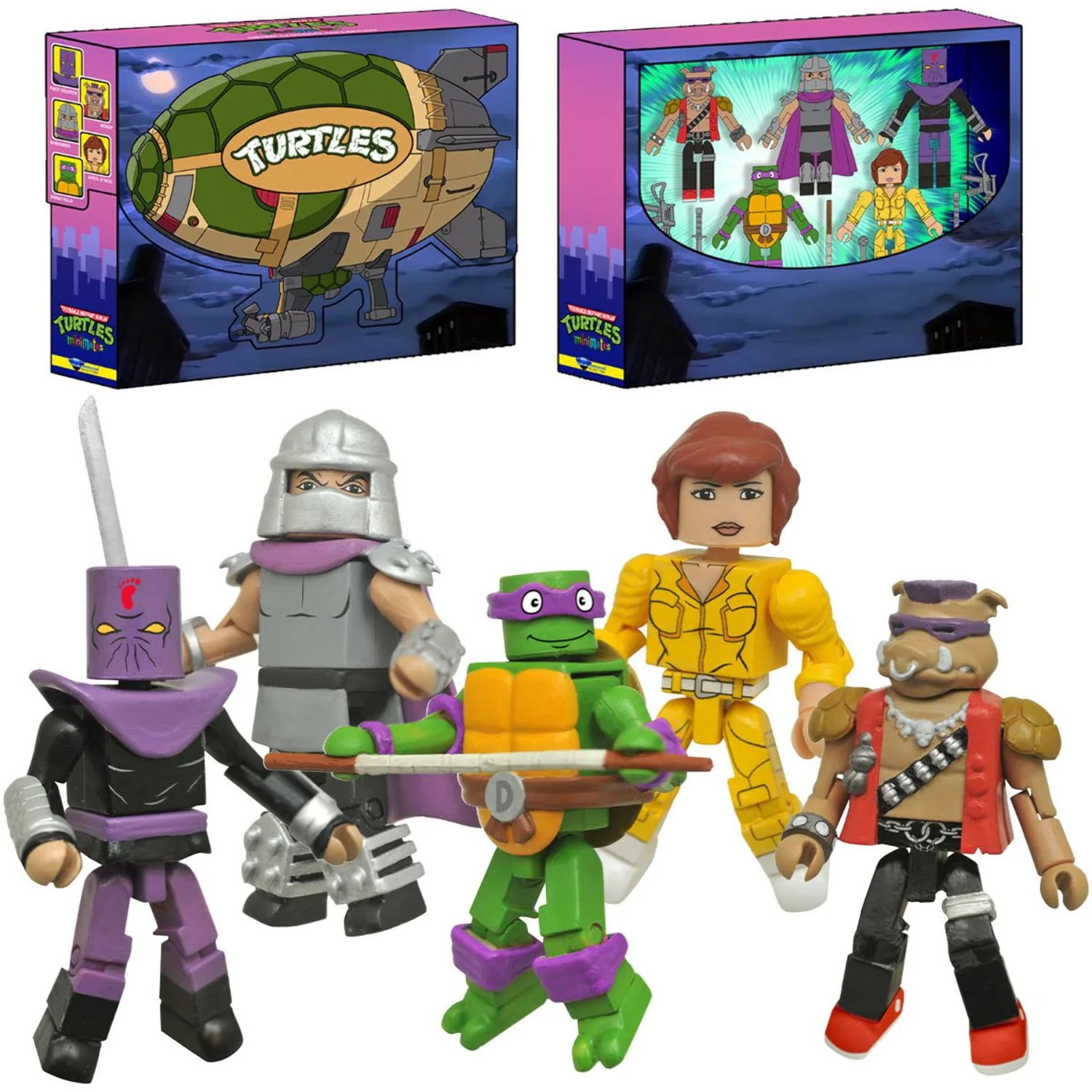 TMNT Minimates Turtle Blimp Deluxe Box Set - Walmart.com