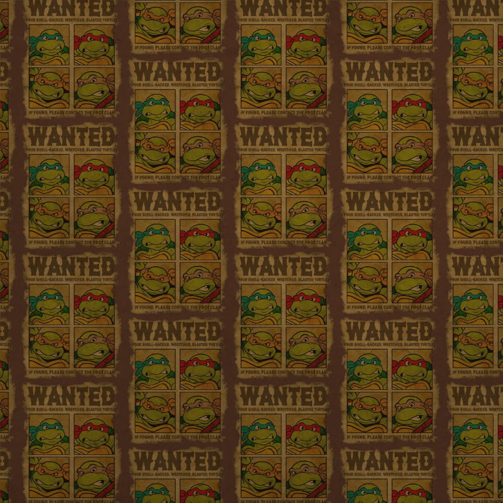 TMNT Most Wanted Premium Kraft Roll Gift Wrap Wrapping Paper - Walmart.com