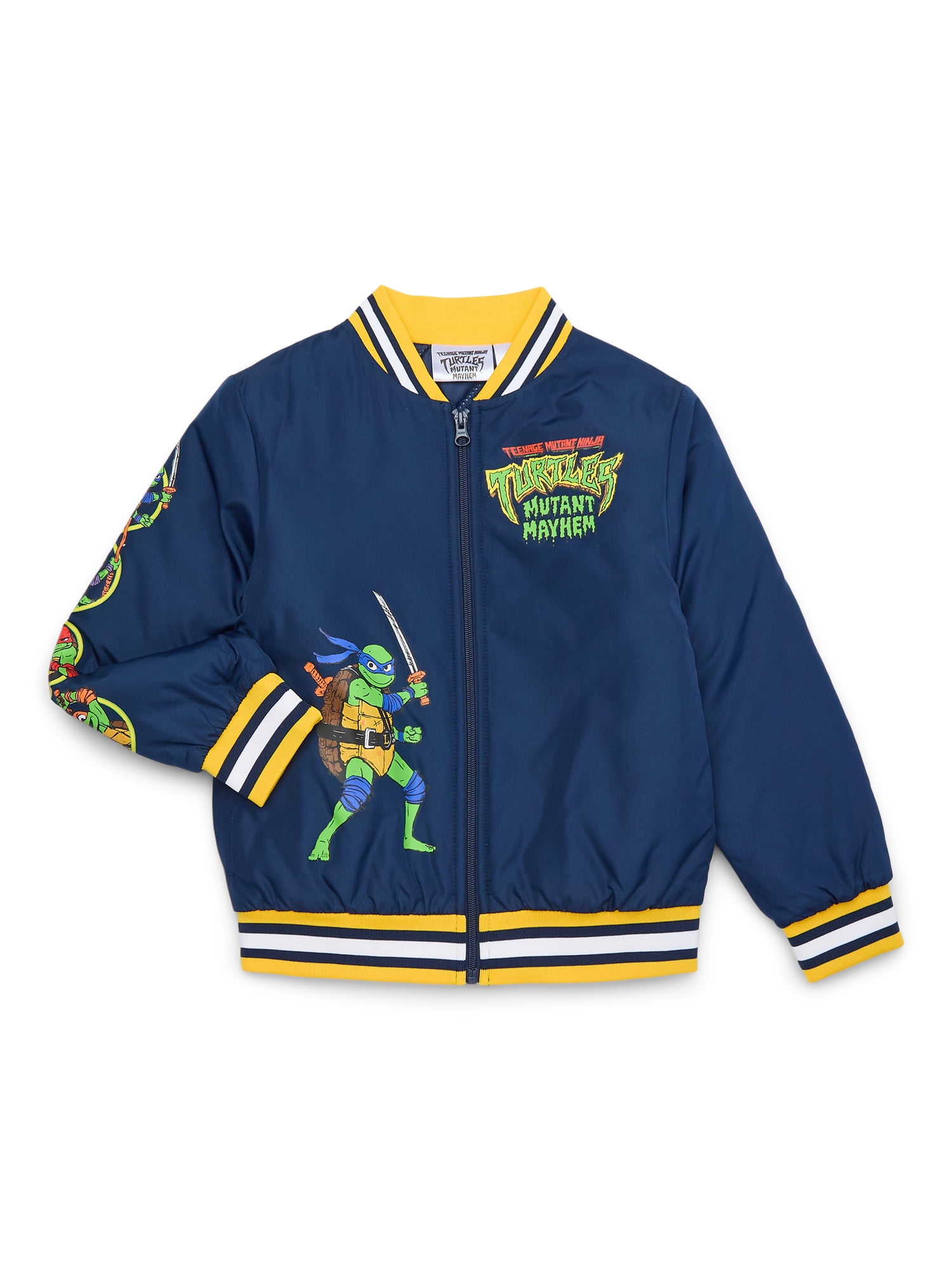 Teenage Mutant Ninja Turtles Boys’ Graphic Bomber Jacket, Size 4-18 ...