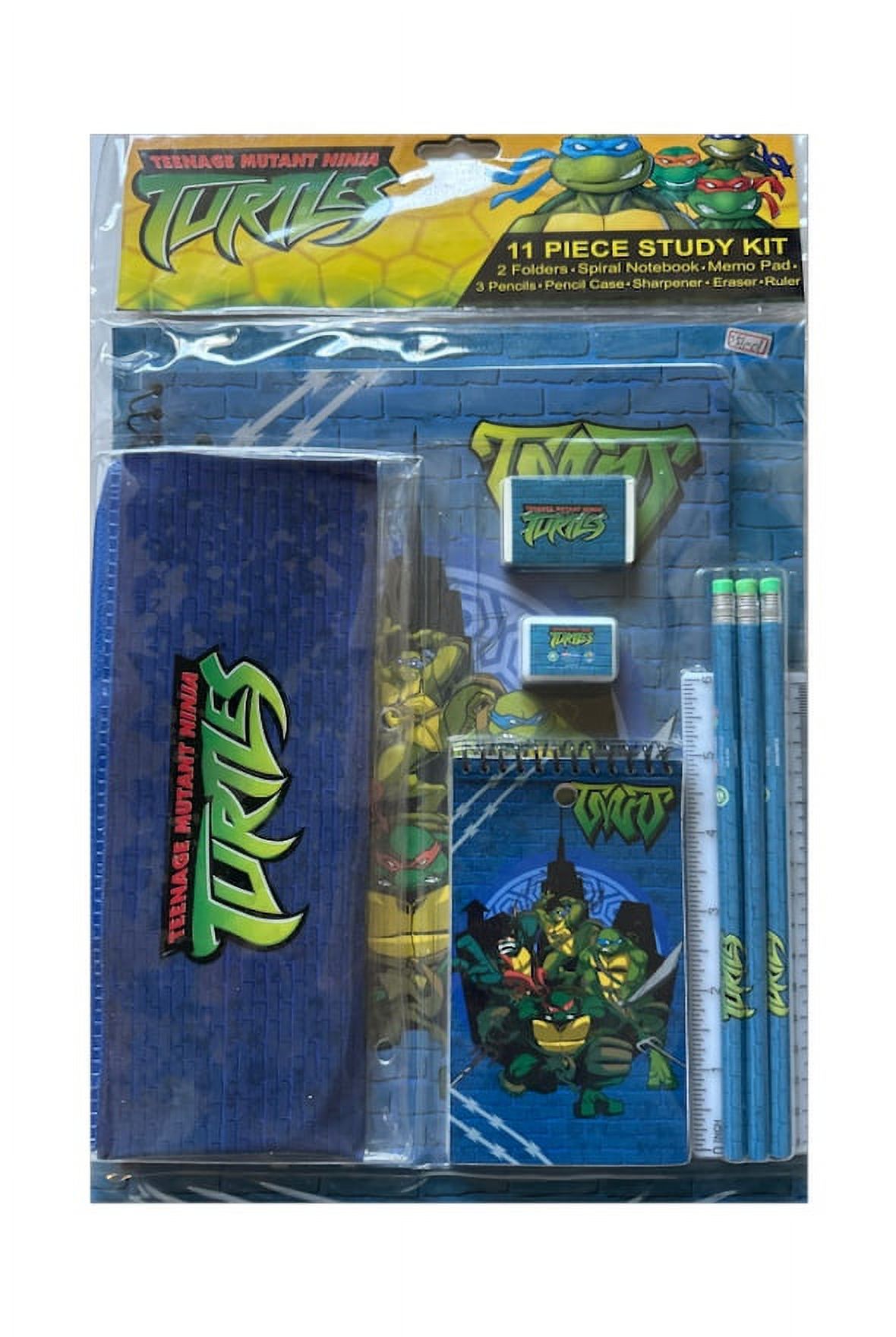 TMNT Ninja Turtles 11 pcs Study Kit Stationery Value Pack - Walmart.com