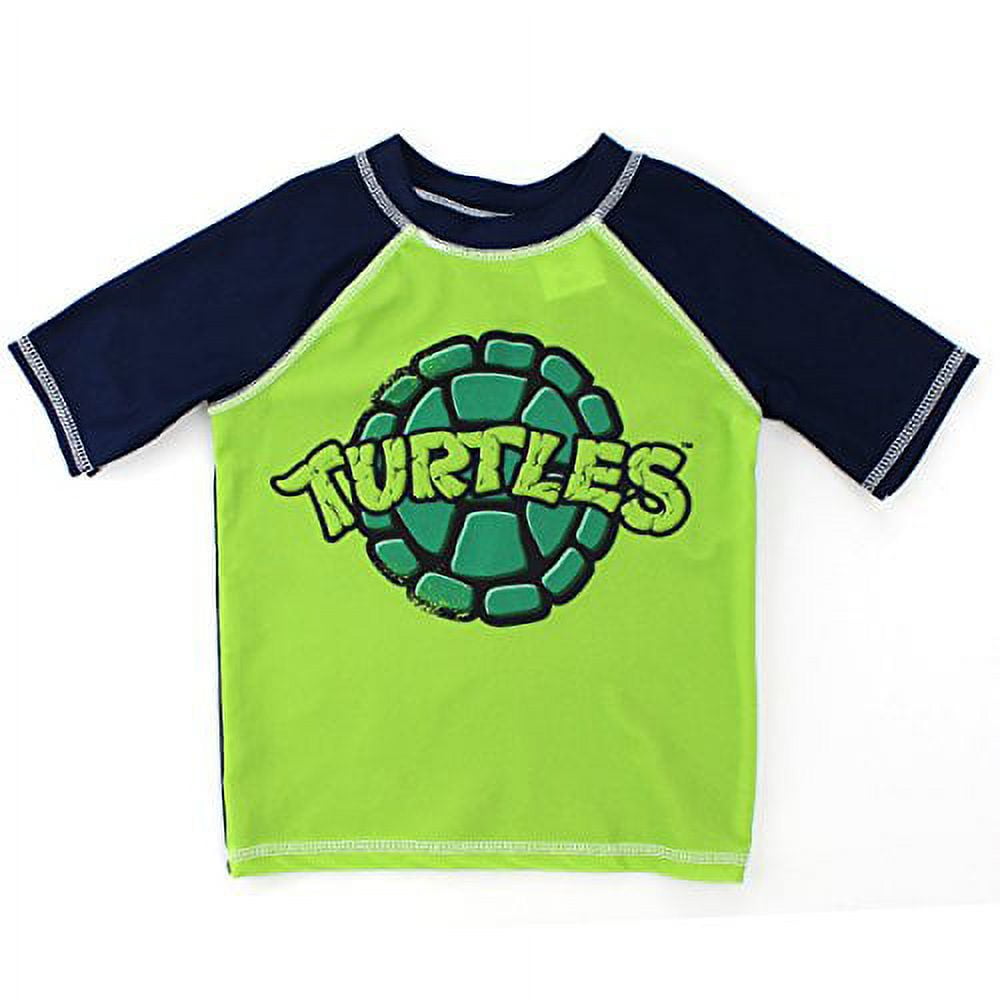 TMNT Ninja Turtles Boys Swimwear (4T, Green Rash Guard) - Walmart.com