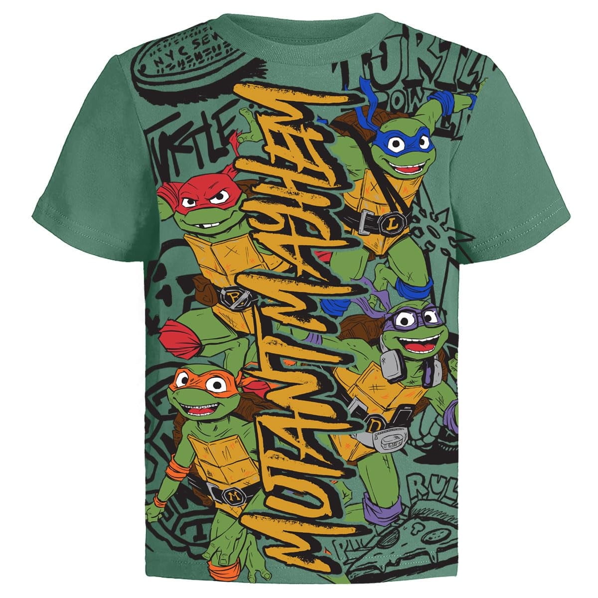 TMNT Ninja Turtles T-Shirt Outfit Boy Tee Toddlers Birthday to Kids ...
