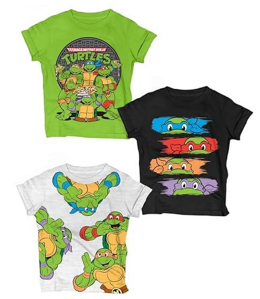 TMNT Ninja Turtles T-Shirt Outfit Boy Tee Toddlers Birthday to Kids ...