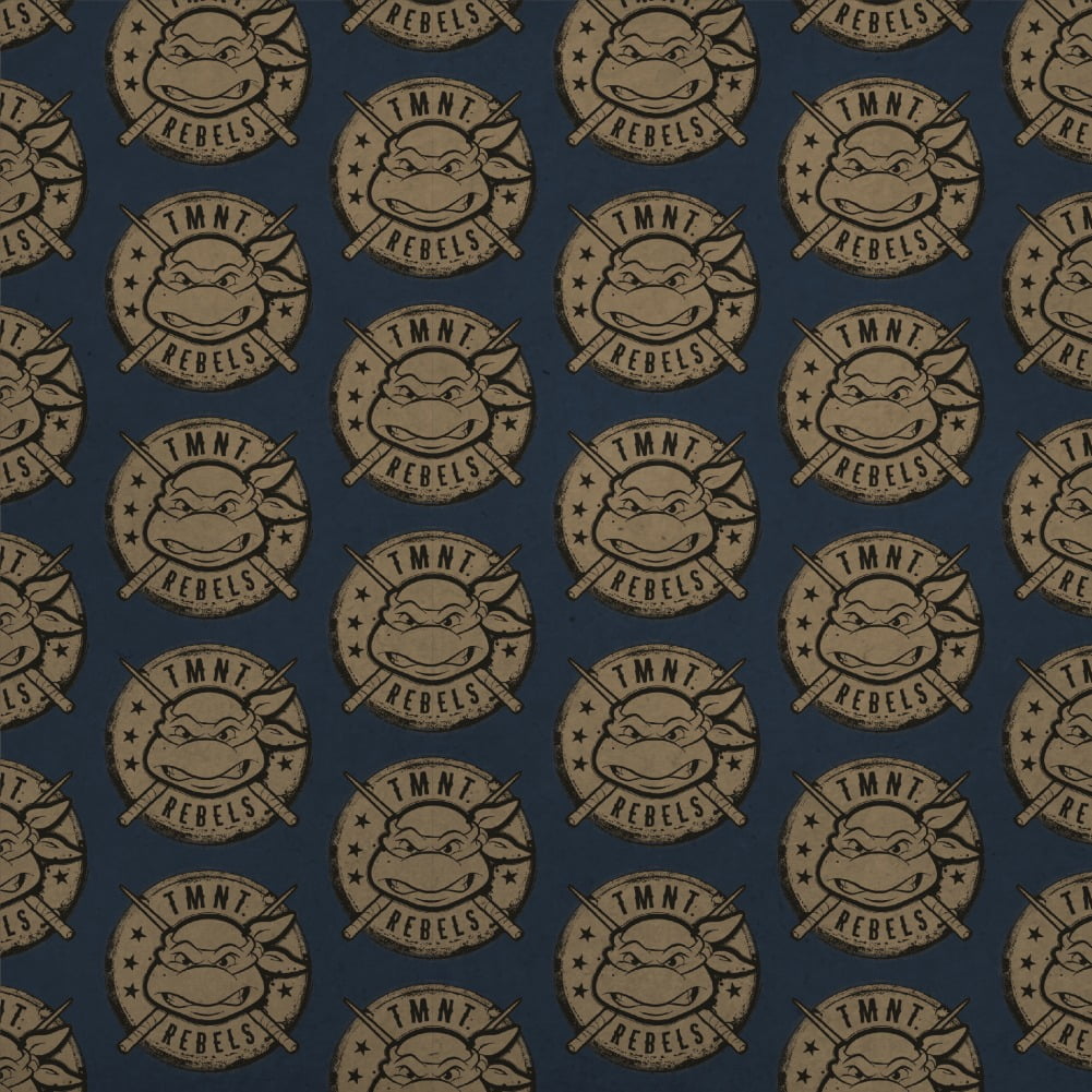 TMNT Rebels Badge Premium Kraft Roll Gift Wrap Wrapping Paper - Walmart.com