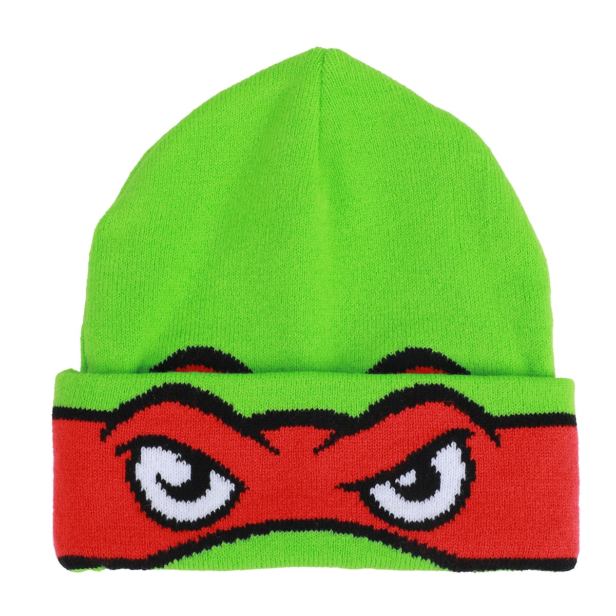 Bioworld TMNT Rolldown Raph Beanie, Green Acrylic Hat, Mesh Eye Design - Walmart.com