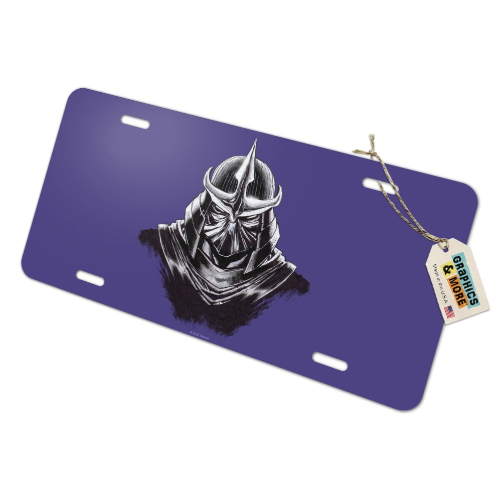 TMNT Shredder Head Novelty Metal Vanity Tag License Plate - Walmart.com