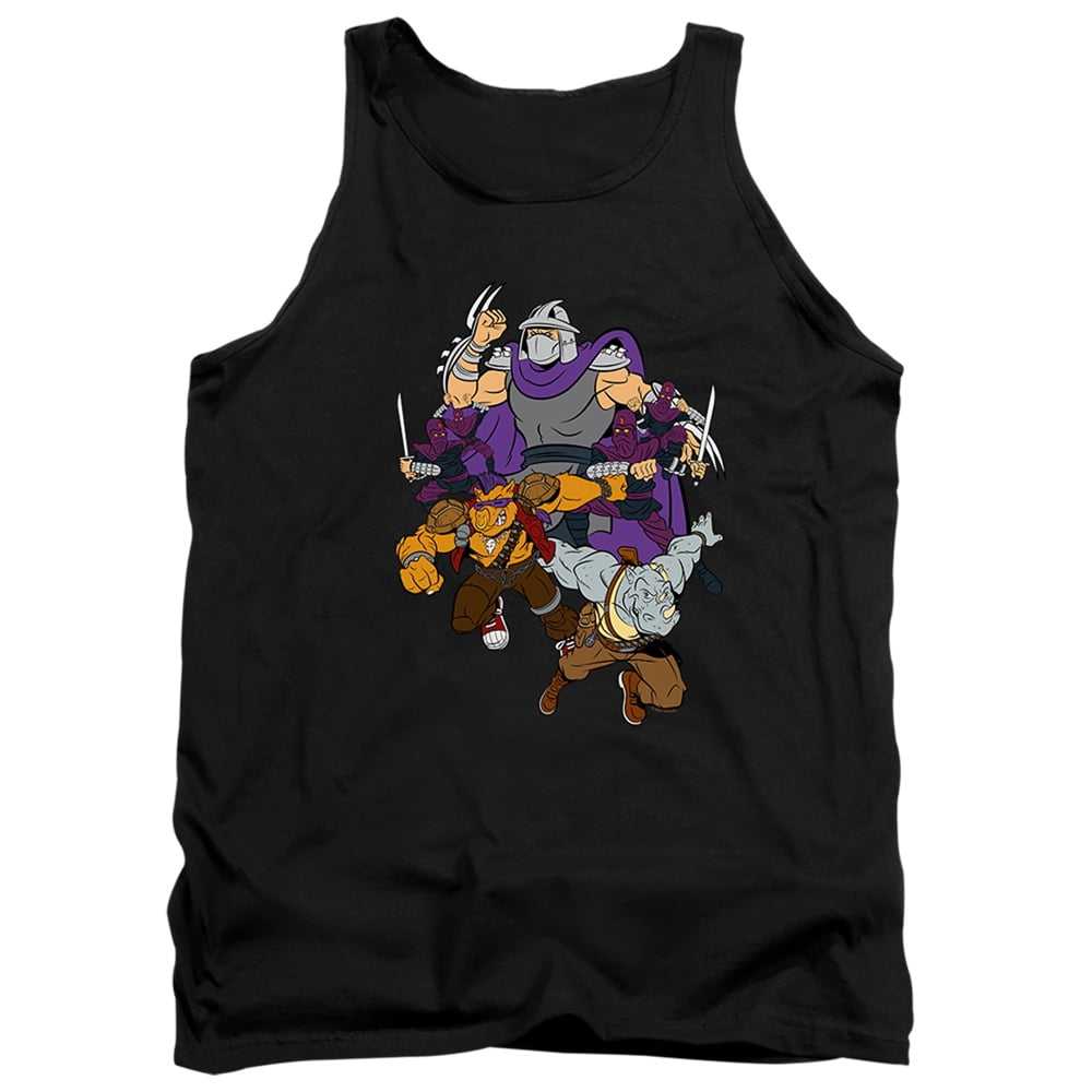 TMNT Shredder and Foot Clan Unisex Adult Tank Top,Black, 2X-Large ...