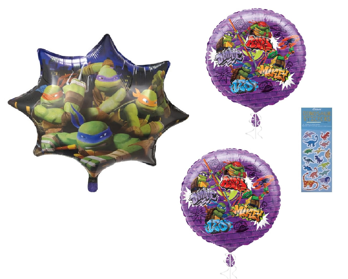 TMNT Teenage Mutant Ninja Turtles Birthday Party Supplies Bundle ...
