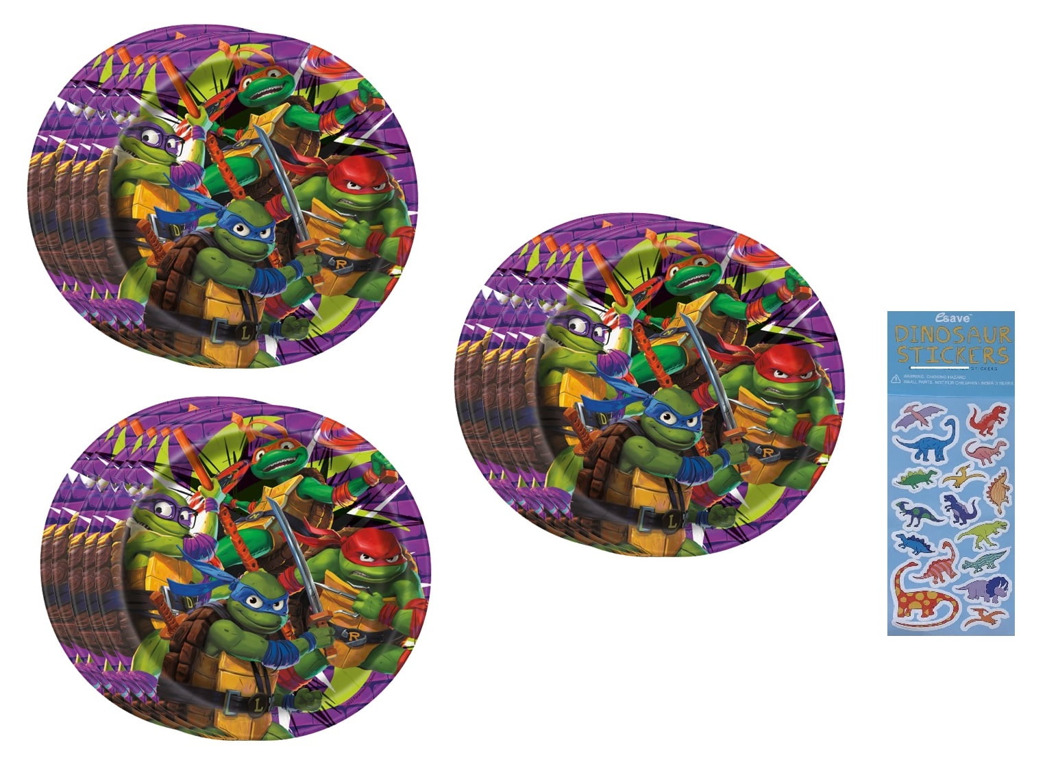 TMNT Teenage Mutant Ninja Turtles Birthday Party Supplies Bundle ...