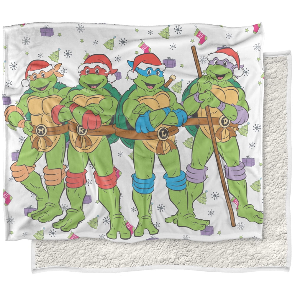 TMNT Teenage Mutant Ninja Turtles Blanket, 50'x60' Holiday Heroes Silky ...